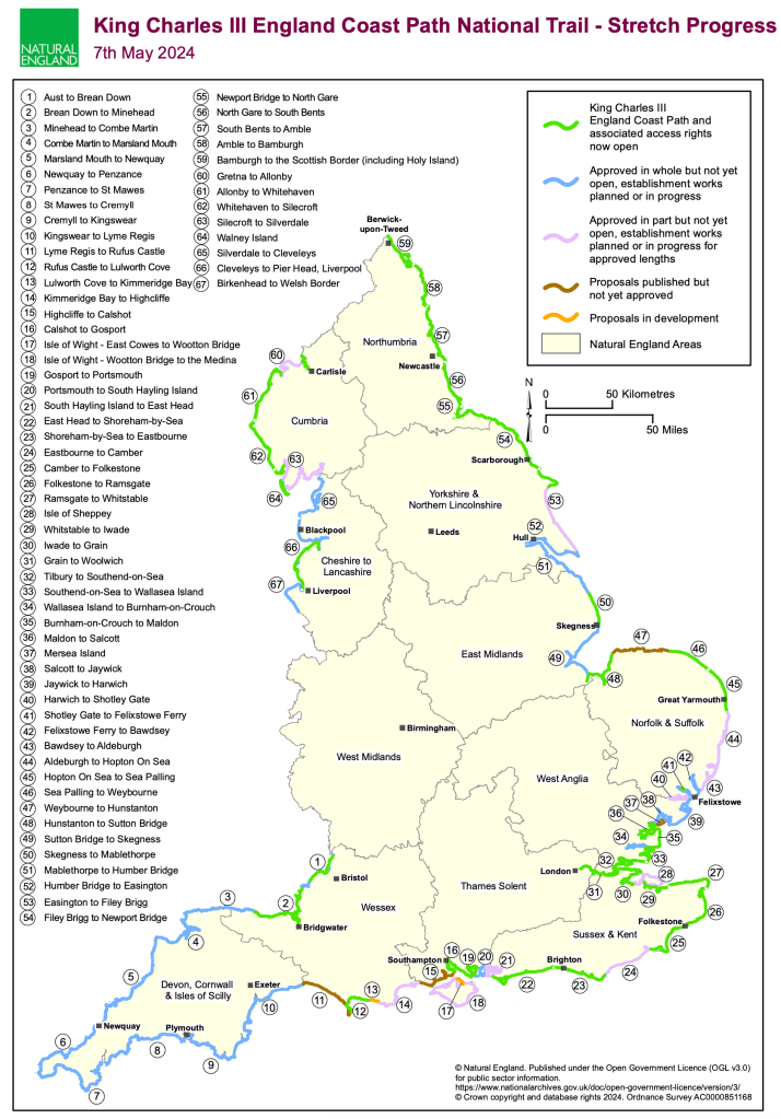 England Coast Path – Trail Planner